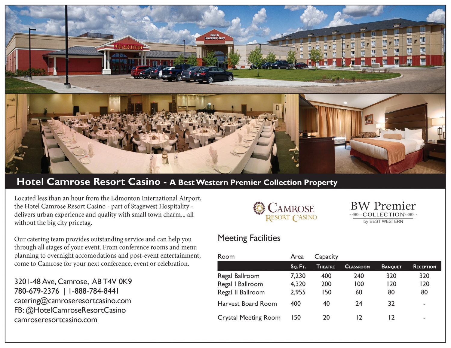 Convention Facilities | Hotel Camrose Resort and Casino